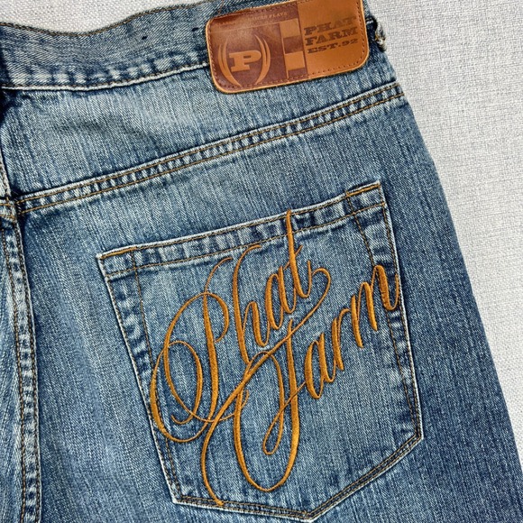 Phat Farm | Jeans | Vintage Y2k Phat Farm Jeans Mens 38x32 Blue Denim ...